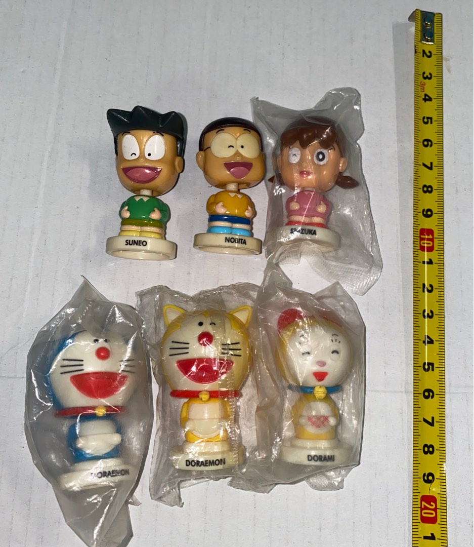 Doraemon mini bobble heads . Dorami suneo nobita shizuka., Hobbies ...