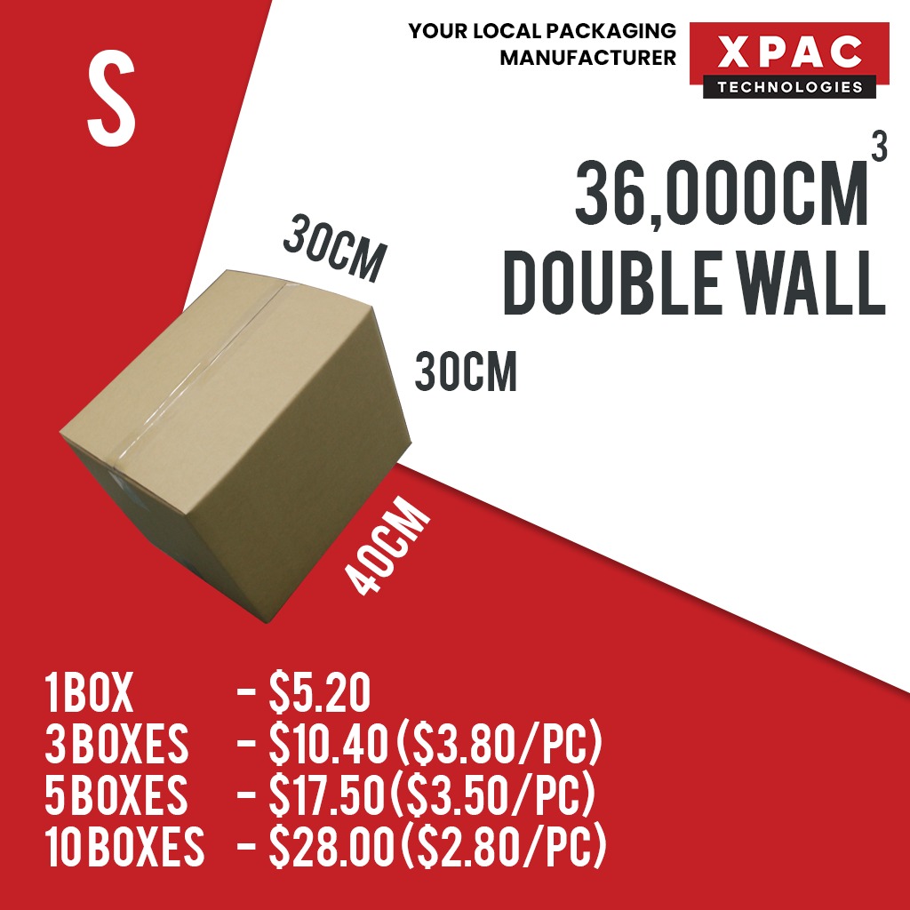 Double Wall Carton Boxes S, Furniture & Home Living, Home Improvement ...