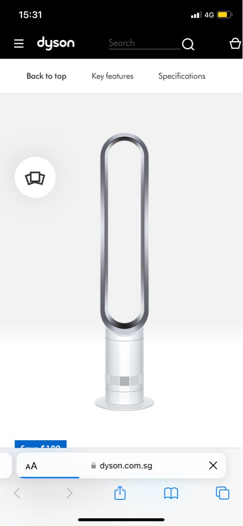 Dyson AM07 Tower Fan, Furniture & Home Living, Lighting & Fans, Fans on ...