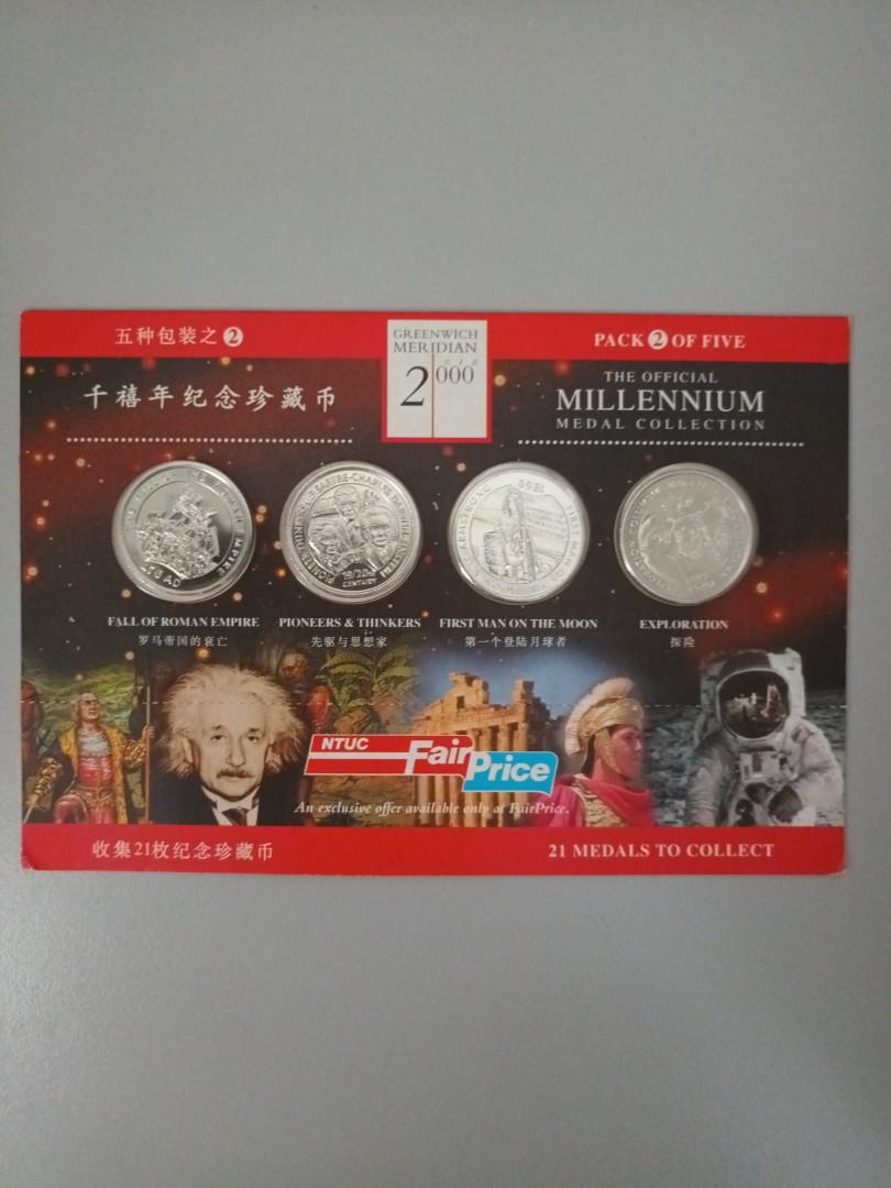 Fairprice The Official Millennium Medal Collection, Hobbies & Toys ...