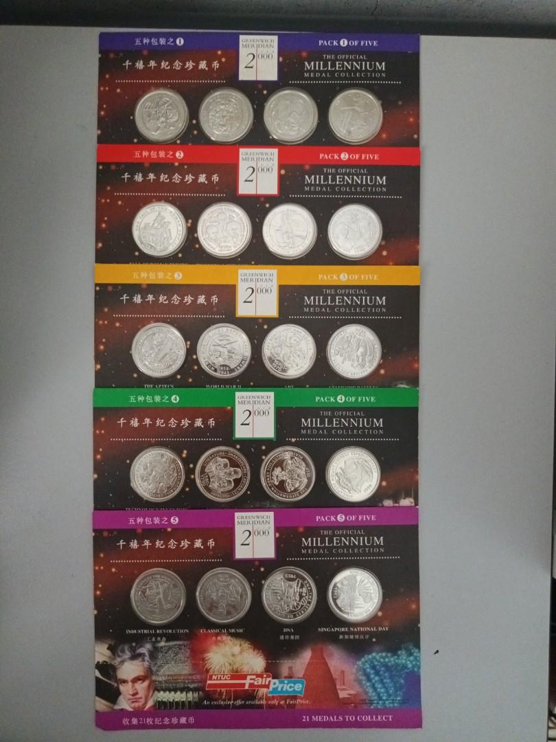 Fairprice The Official Millennium Medal Collection, Hobbies & Toys ...