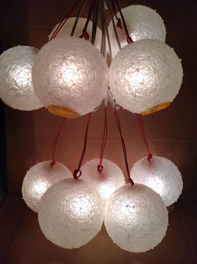 FIBER CAPIZ LANTERN BALLS, Furniture & Home Living, Lighting & Fans ...