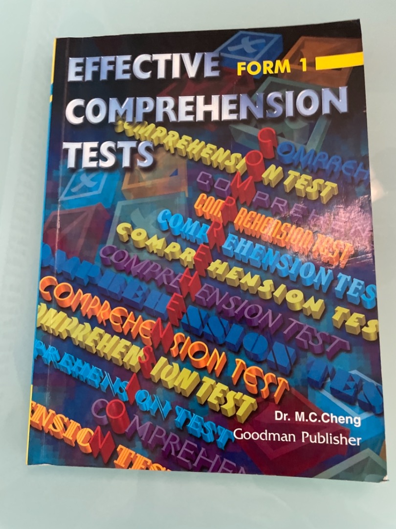Form1 effective comprehension tests, 興趣及遊戲, 書本 & 文具, 教科書 - Carousell