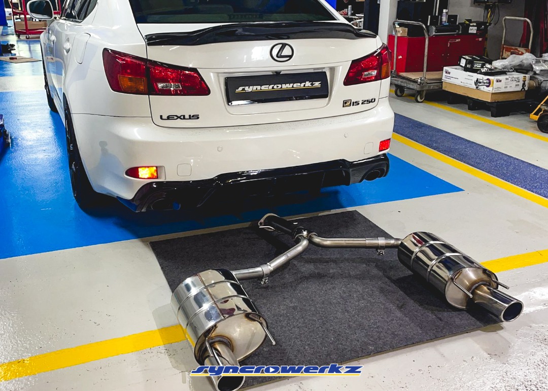FOX Slip-on Exhaust System for Lexus IS250 | Stainless steel exhaust ...