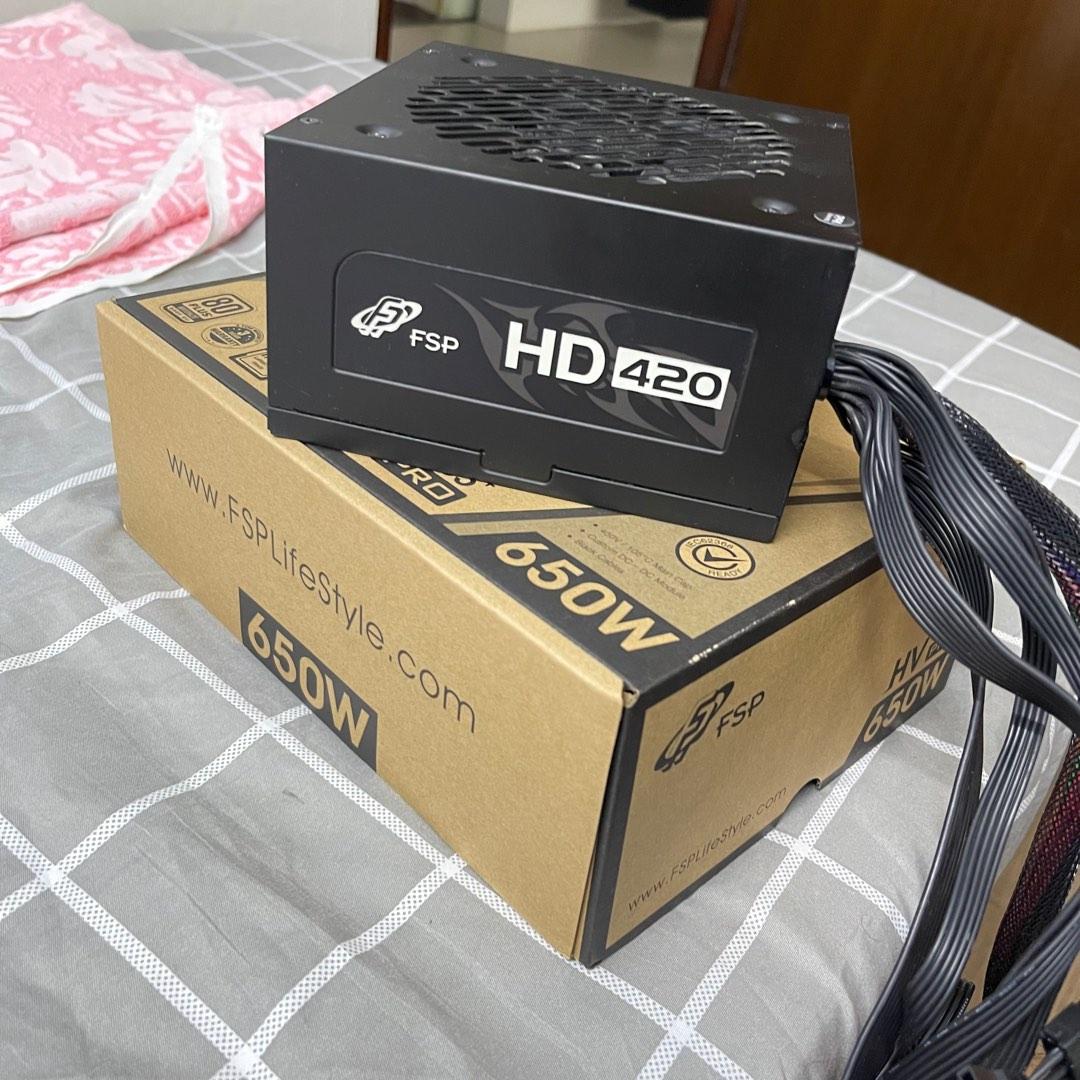 FSP HD420 420w 80+ Power supply unit, Computers & Tech, Parts ...
