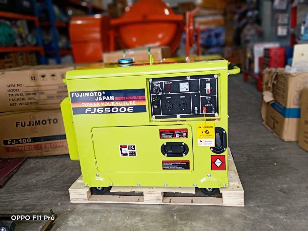 FUJIMOTO Air Cooled Diesel Generator Silent Type 6.5KVA, Commercial ...