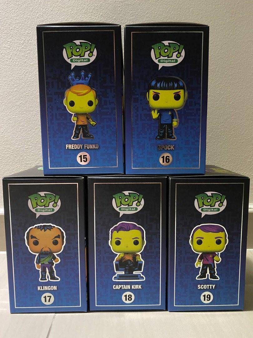 Funko Pop Blacklight Star Trek Digital Redemption Release Set, Hobbies ...