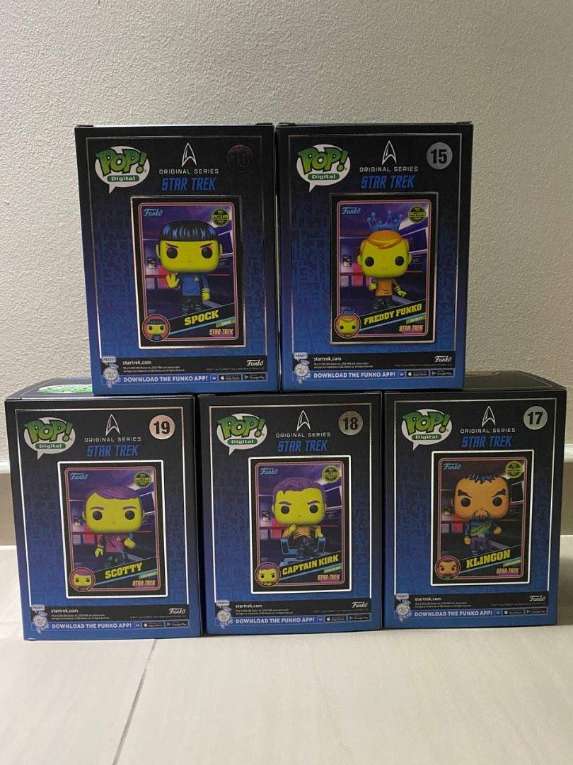 Funko Pop Blacklight Star Trek Digital Redemption Release Set, Hobbies ...