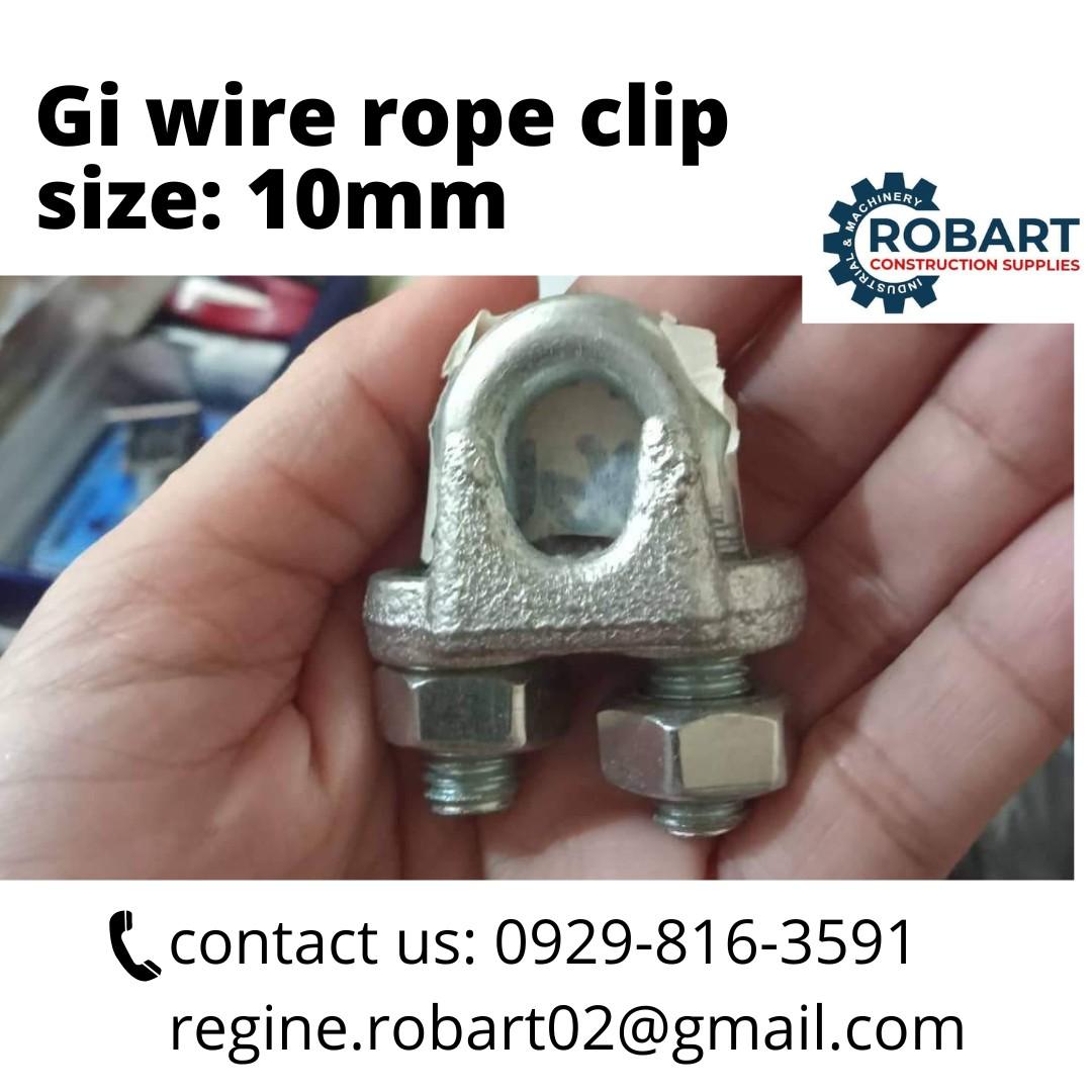 Gi wire rope clip, Commercial & Industrial, Construction Tools ...