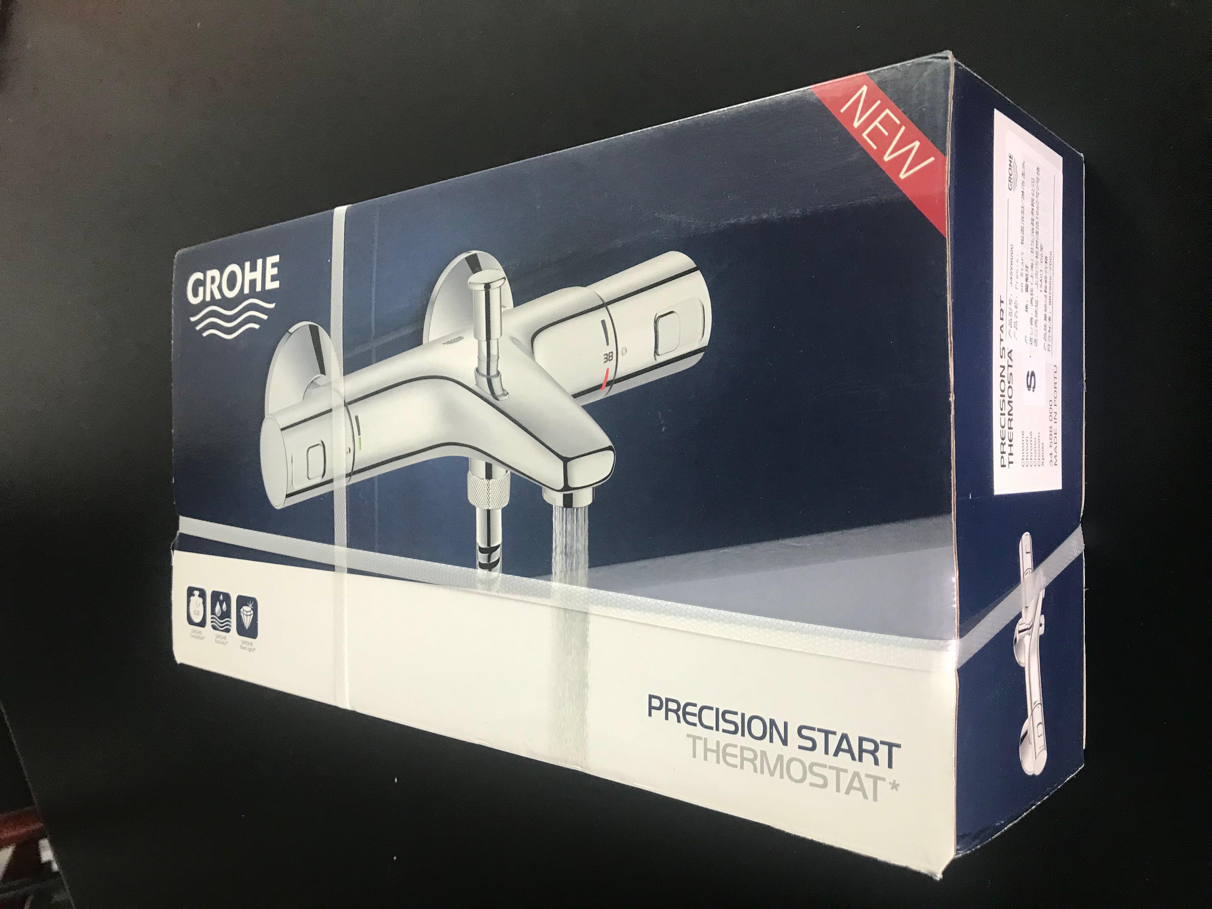 Grohe rain shower with bath mixer brand new & factory sealed rainshower ...