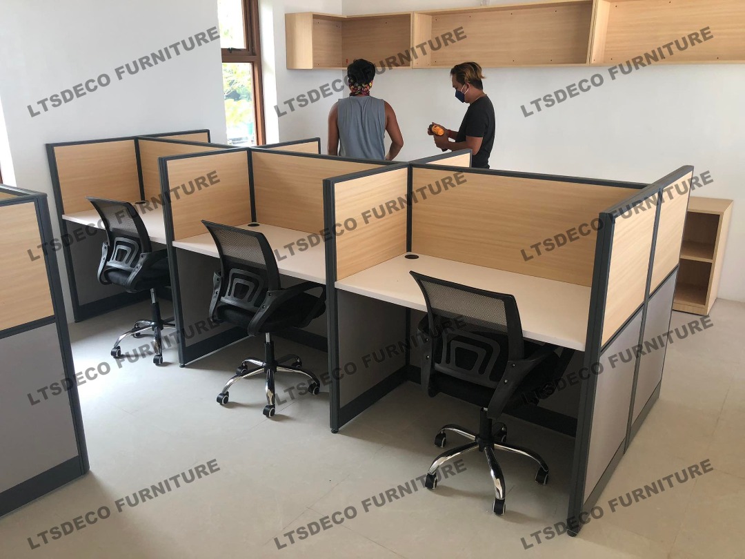 HALF LAMINATED, HALF FABRIC OFFICE PARTITION SYSTEM, WORKSTATION ...