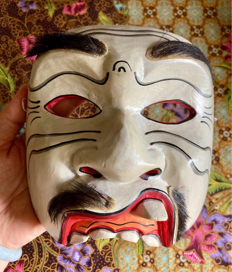 Hand carved, Hand painted, Balinese Bondres Mask, Furniture & Home ...