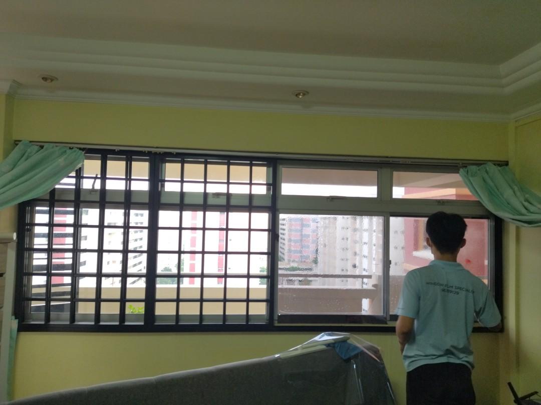 HDB Corridor Privacy film, Furniture & Home Living, Home Decor, Other ...