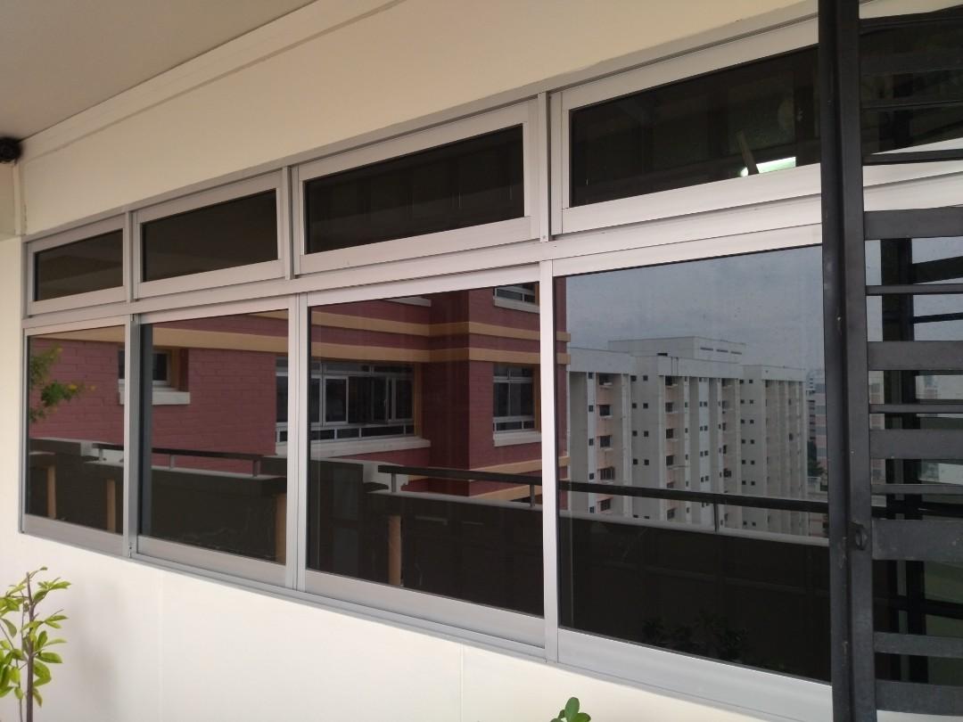 HDB Corridor Privacy film, Furniture & Home Living, Home Decor, Other ...
