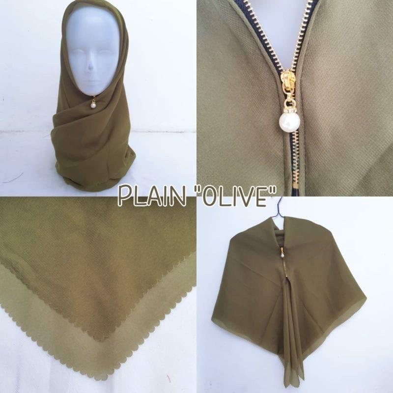 Hijab Instant Zipper Square, Women's Fashion, Muslimah Fashion, Hijabs ...