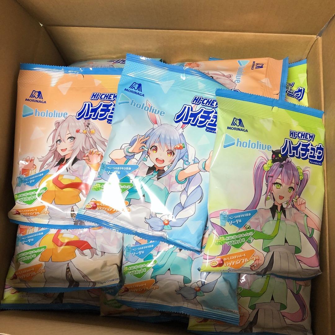 「現貨」hololive版 Hi-CHEW 糖, 嘢食 & 嘢飲, 包裝食物&即食食物 - Carousell