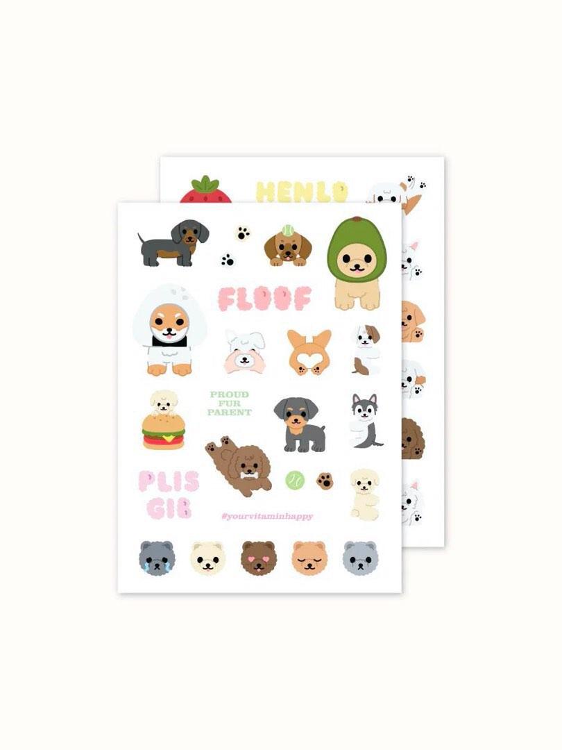 iamkai [kai] Good Doggo Sticker Pack, Hobbies & Toys, Stationery & Craft, Stationery & School ...