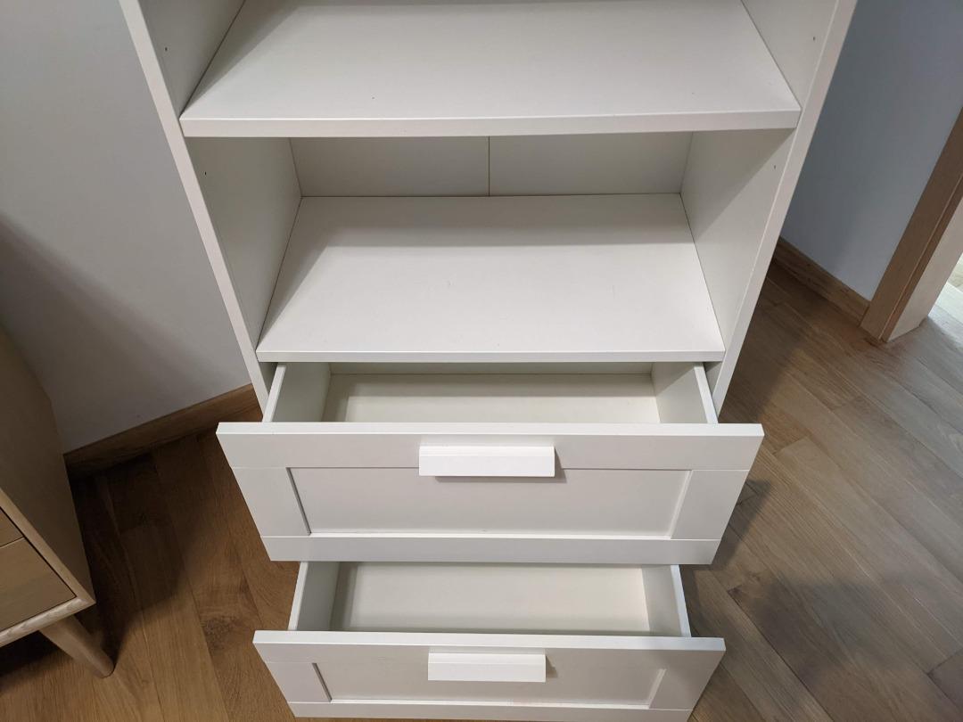 IKEA Brimnes Bookshelf / Bookcase, White, Furniture & Home Living ...