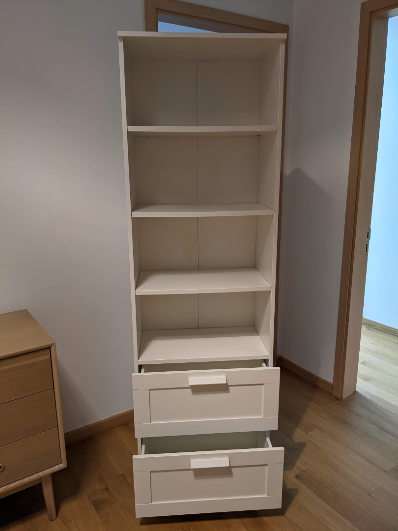 IKEA Brimnes Bookshelf / Bookcase, White, Furniture & Home Living ...