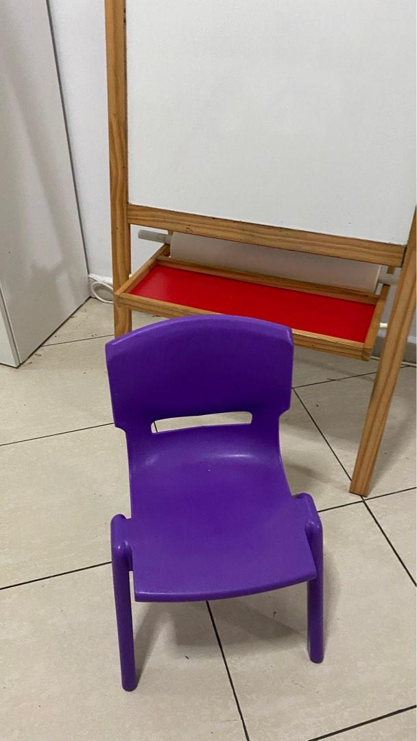 Ikea drawing board including easel paper roll and small chair, Hobbies ...