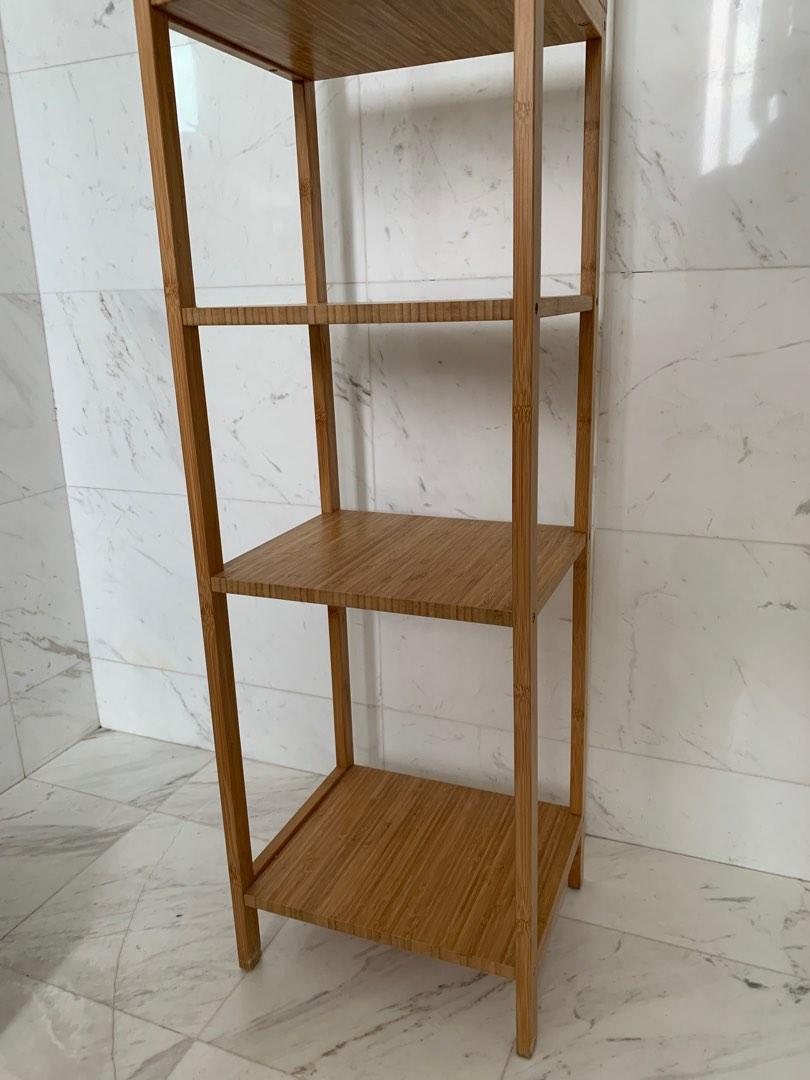Ikea bamboo ragrund shelving unit 33x28x163cm, Furniture & Home Living ...