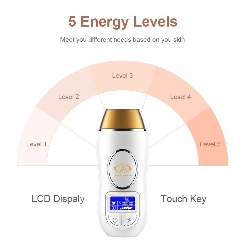 INLINS Gold 3 in 1 IPL Laser Epilator Hair Removal Machine Permanent ...