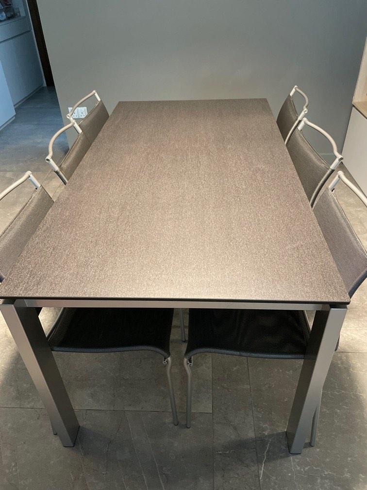 Italian Calligaris Dining Table and Chairs, Furniture & Home Living ...