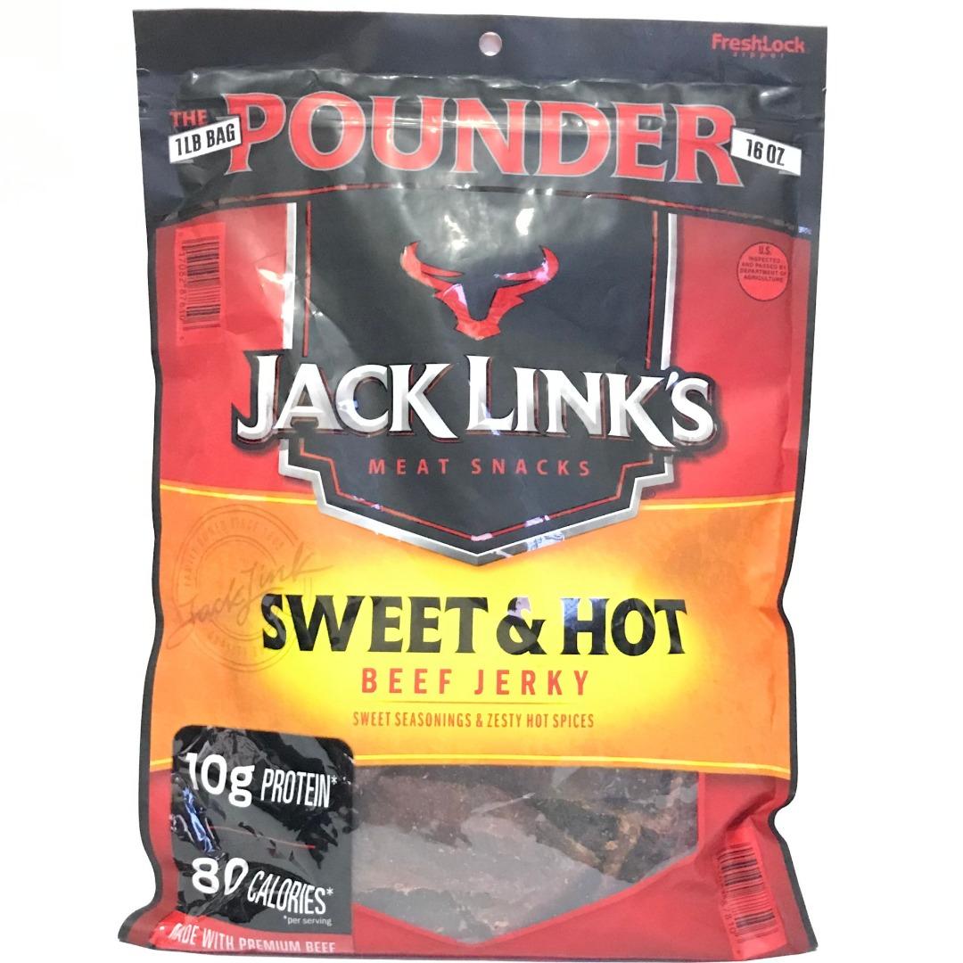 Jack Link's The Pounder (1 lb. / 454g) Bag Beef Jerky (Original / Teriyaki / Sweet & Hot / Extra ...