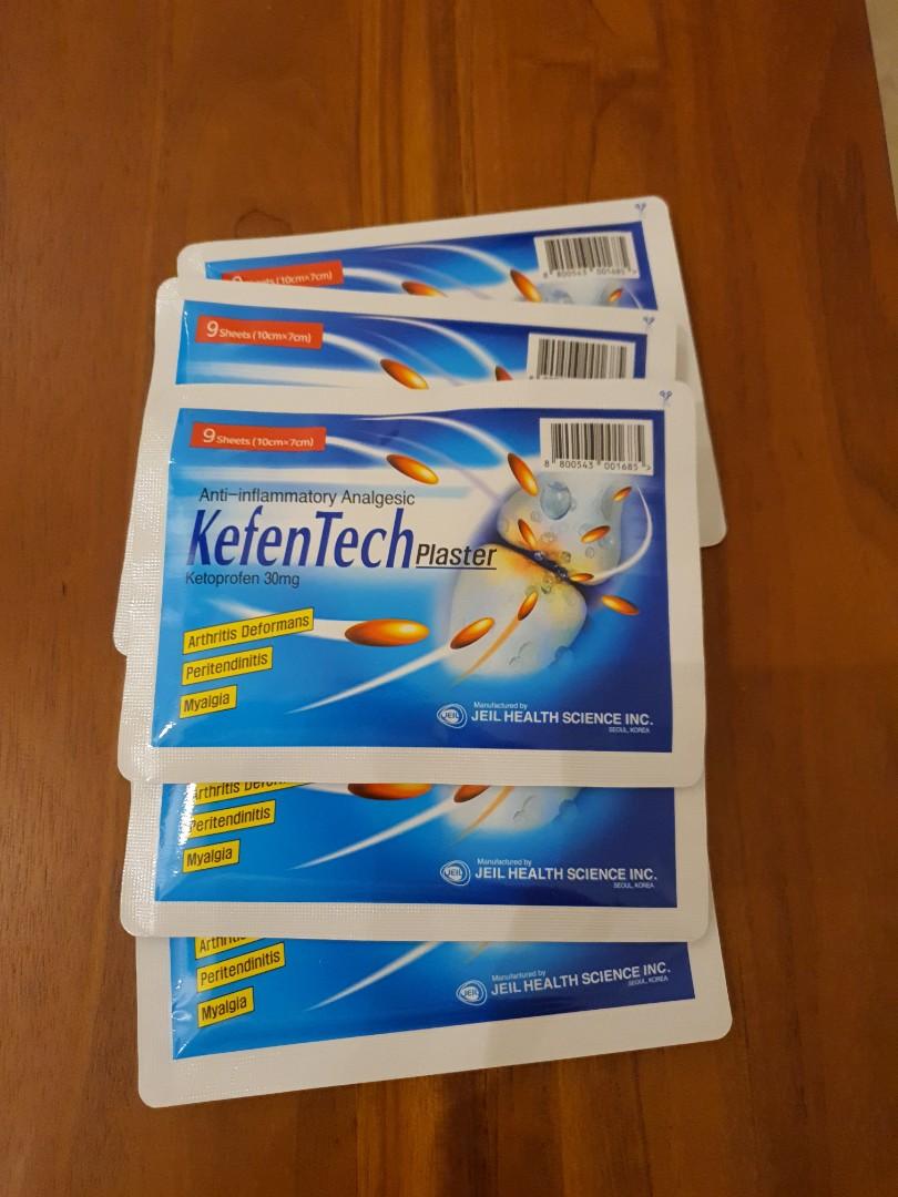 Kefentech plaster 9 sheets, Health & Nutrition, Medical Supplies ...