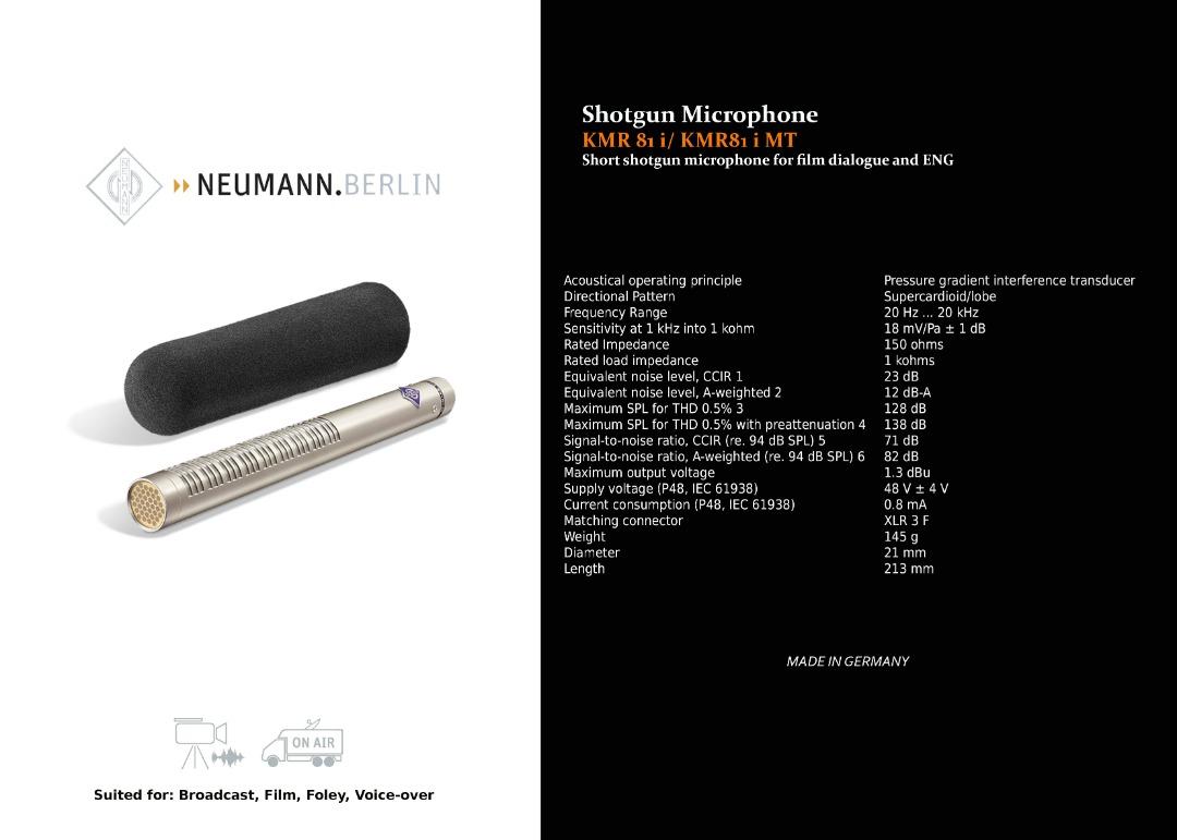 KMR81 Shotgun microphone NANOSHIELD KIT, Audio, Microphones on Carousell