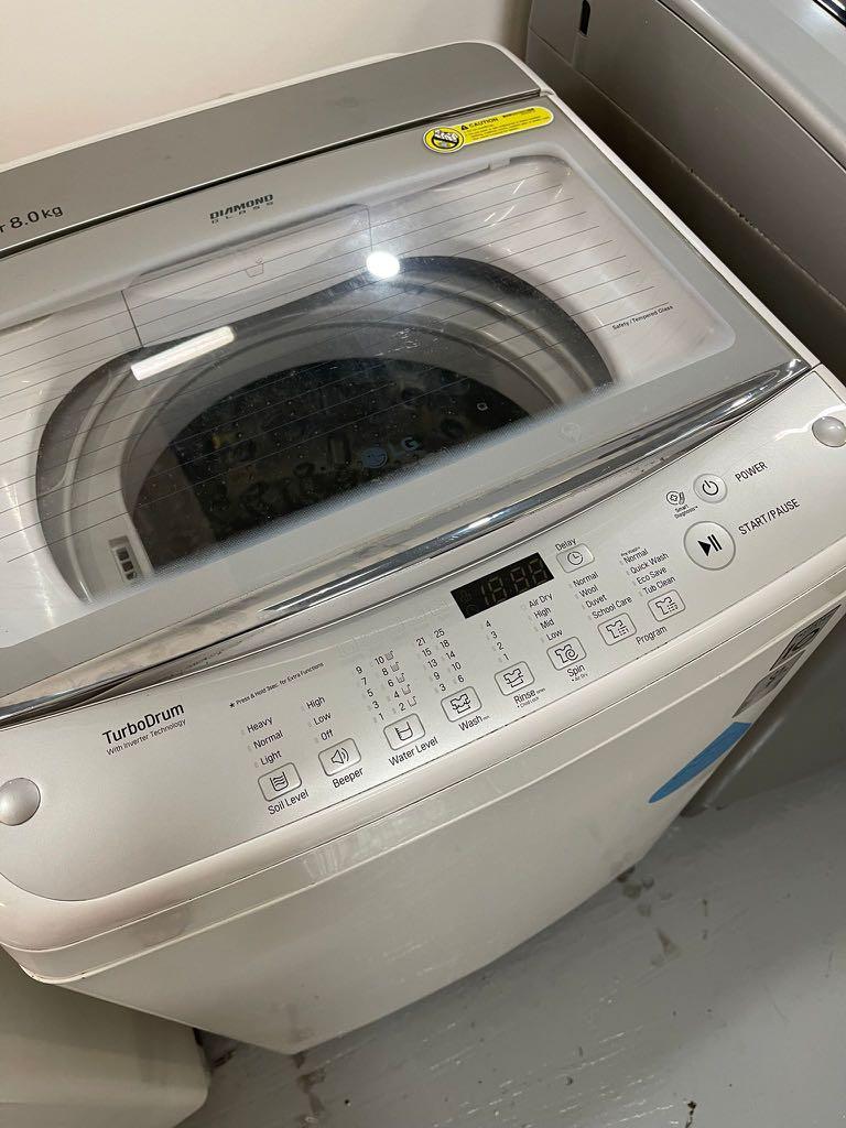 LG 8KG TOP LOAD T2108VSAW WASHING MACHINE, TV & Home Appliances ...