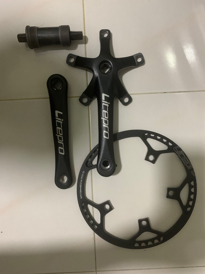 Litepro 53t 130mm bcd chainring set, Sports Equipment, Bicycles & Parts ...
