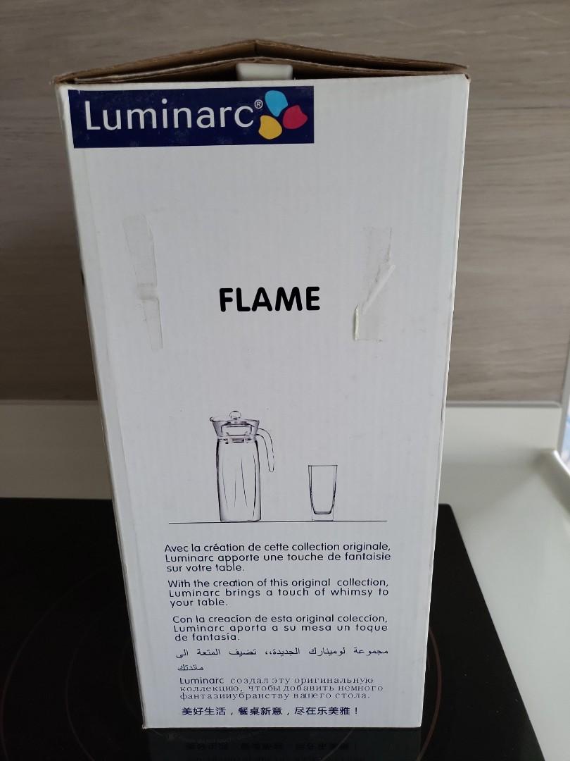 Luminarc 5 Piece Water Pitcher Luminarc 5 Piece Water Pitcher And 4 ...