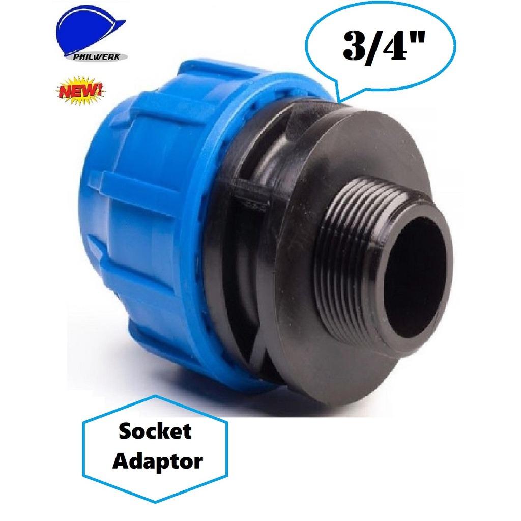 Male Threaded Socket Adaptor 3/4" Compression/Valves/fittings ...