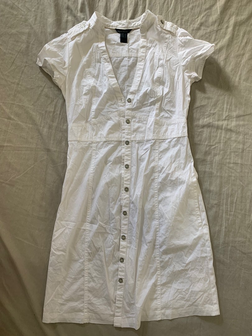 Mango Basics Cargo Button Down - S, Women's Fashion, Dresses & Sets ...