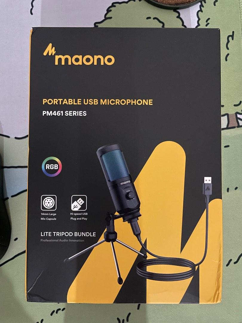 Maono Microphone Condenser (RGB), Audio, Microphones on Carousell