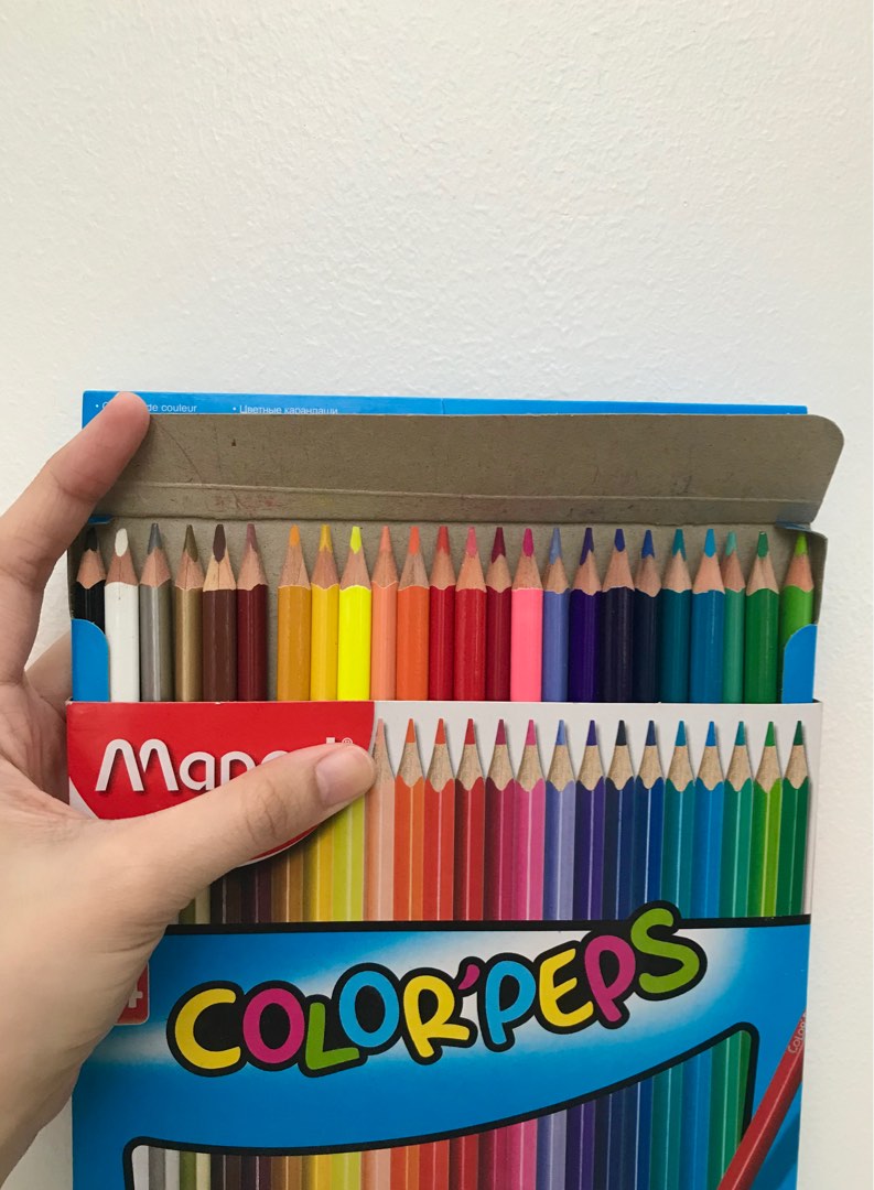 Maped Colored Pencils 24 Colors Hobbies And Toys Stationary And Craft Craft Supplies And Tools On