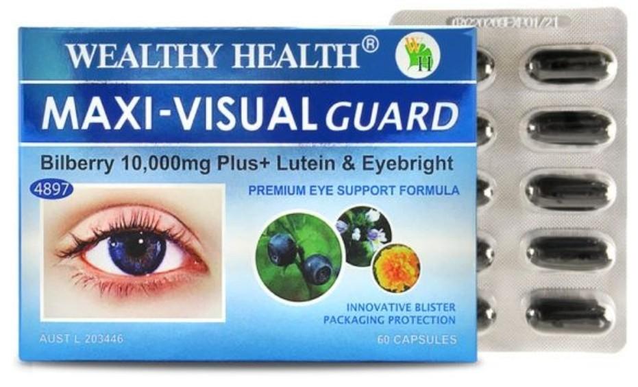 Maxi-Visual Guard Bilberry 10000 Plus Eye Health Capsules, 健康及營養食用品, 健康 ...