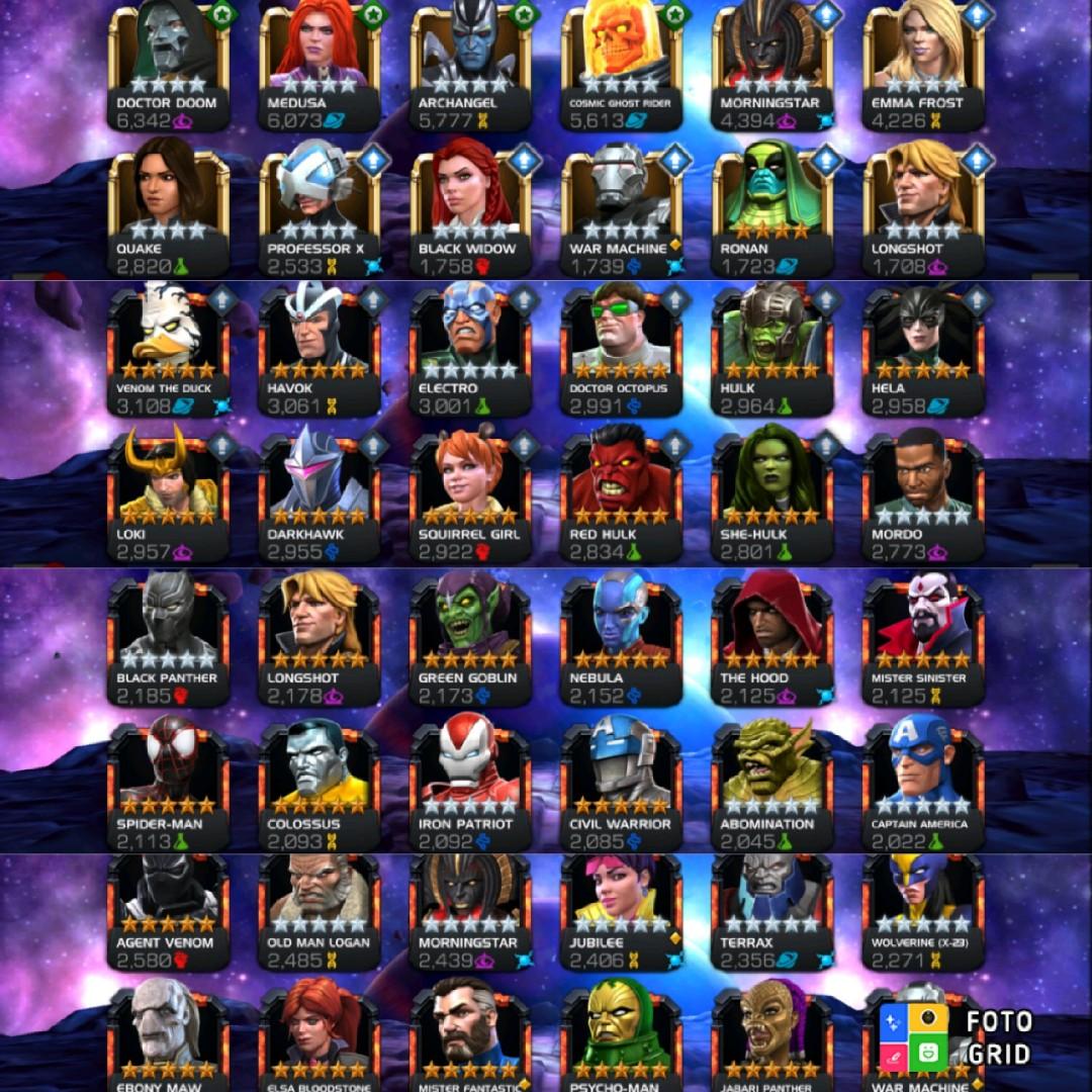 MCOC Marvel's Contest of Champions Cavalier Account, Video Gaming ...