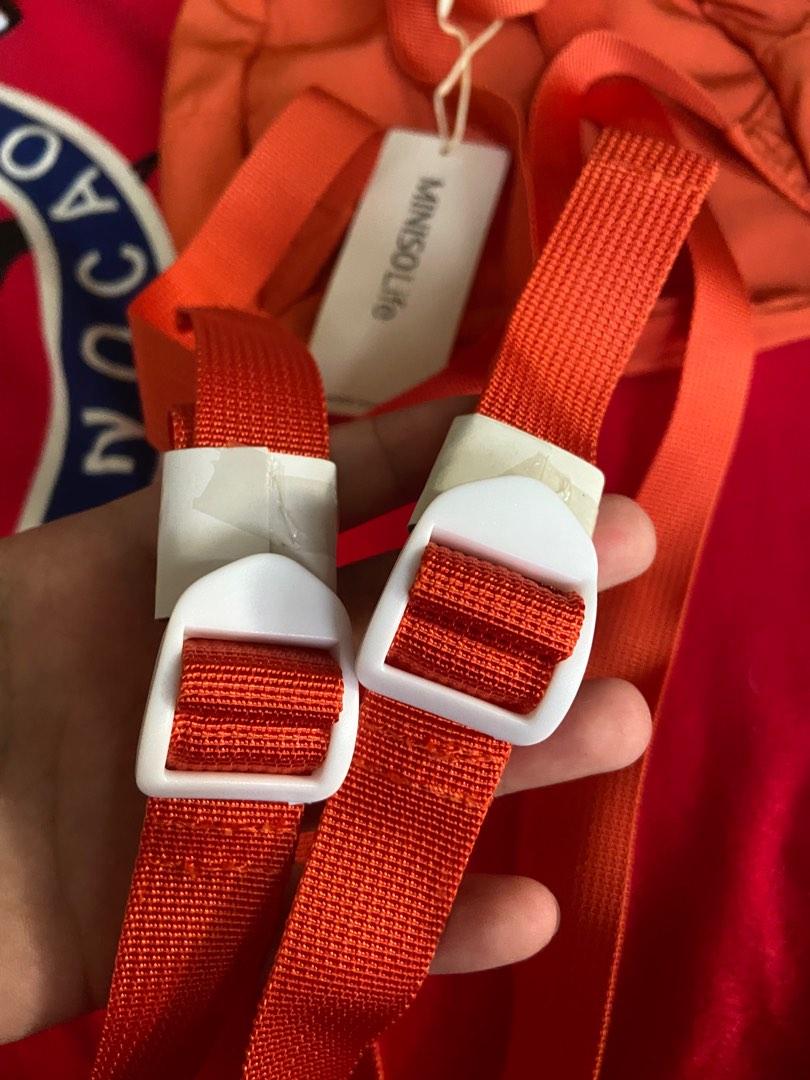 MINISO Orange Mini Backpack, Women's Fashion, Bags & Wallets, Backpacks ...