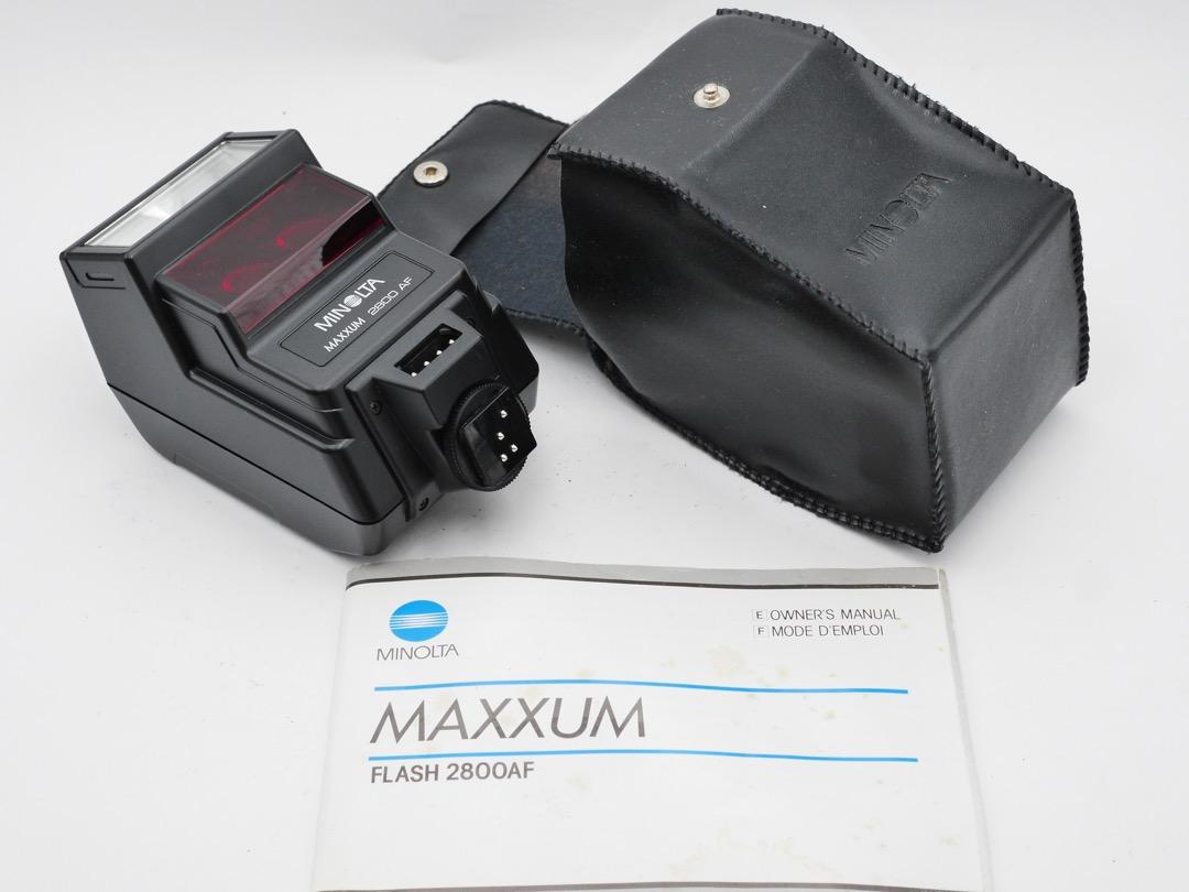 Minolta 2800 AF External Flash Unit, Photography, Cameras on Carousell