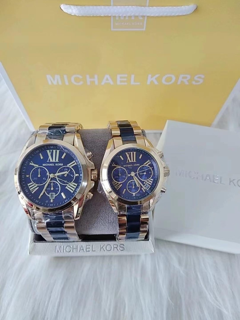 Mk Authentic Couple Bradshaw Chronograph Blue Dial, Luxury, Watches on ...