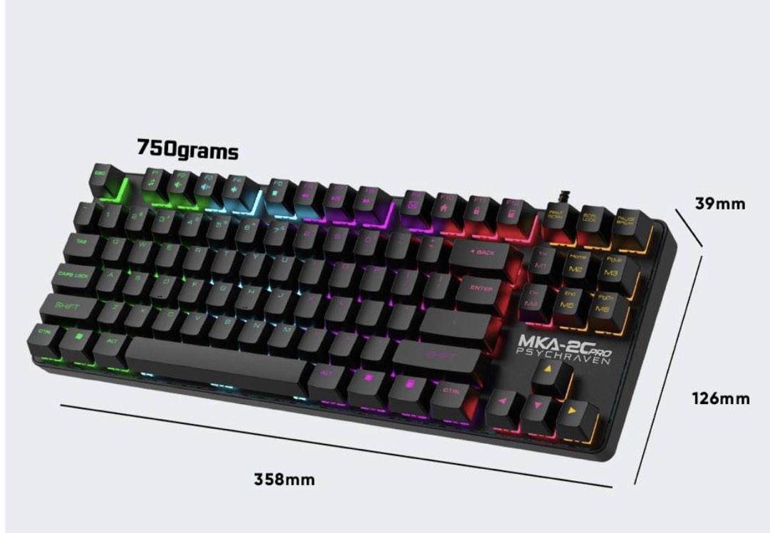 MKA 2C Pro Psychraven mechanical keyboard, Computers & Tech, Parts ...