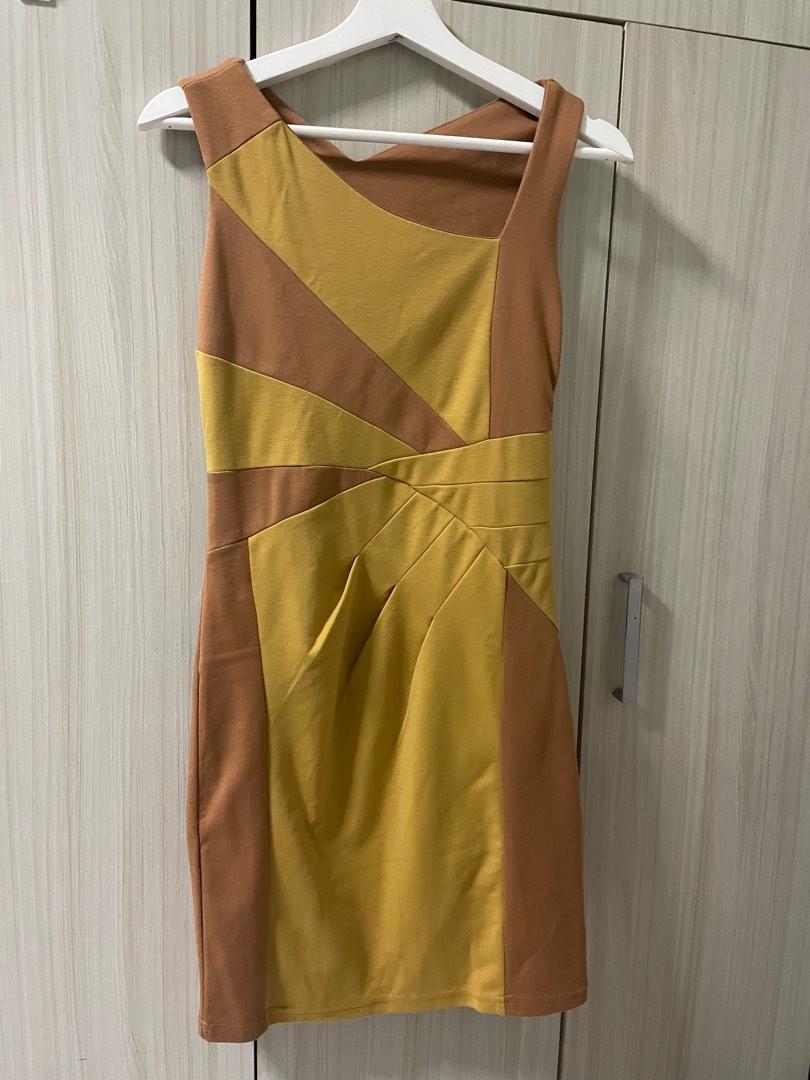 Mustard Dress, Women's Fashion, Dresses & Sets, Dresses on Carousell