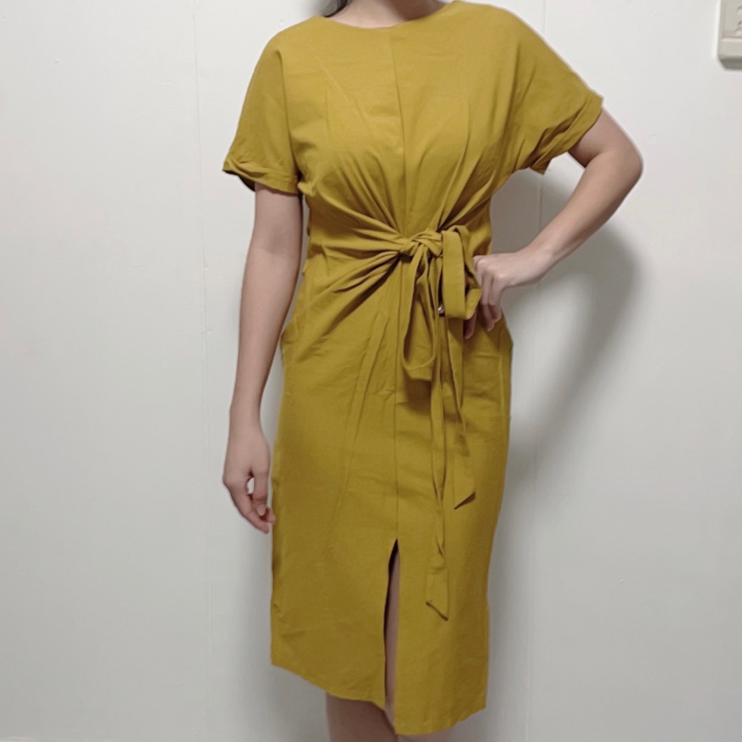 Mustard Yellow Two way Dress, Women's Fashion, Dresses & Sets, Dresses ...
