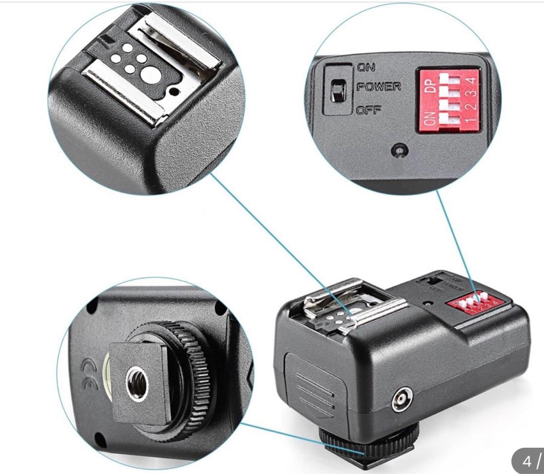 Neewer FM Radio Trigger Digital Radio Speedlite Trigger - Black ...