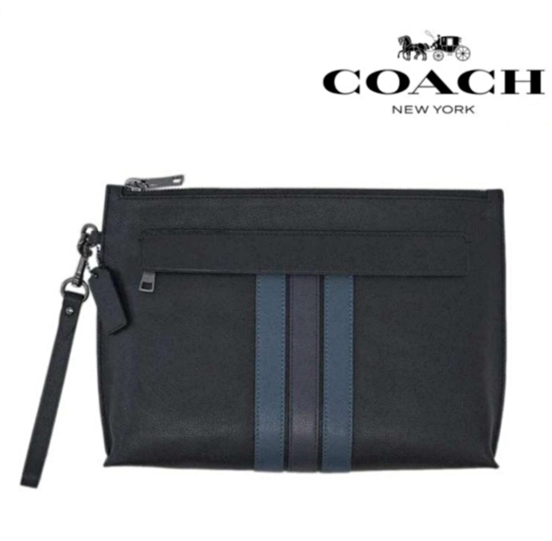 New Coach Original CLUTCH CARRYALL WITH VARSITY STRIPE For Men Come ...