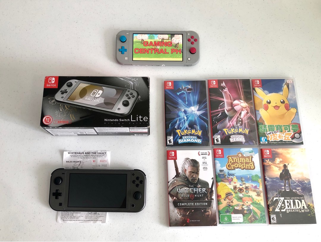 Nintendo Switch Lite Dialga and Palkia Edition, Video Gaming, Video ...