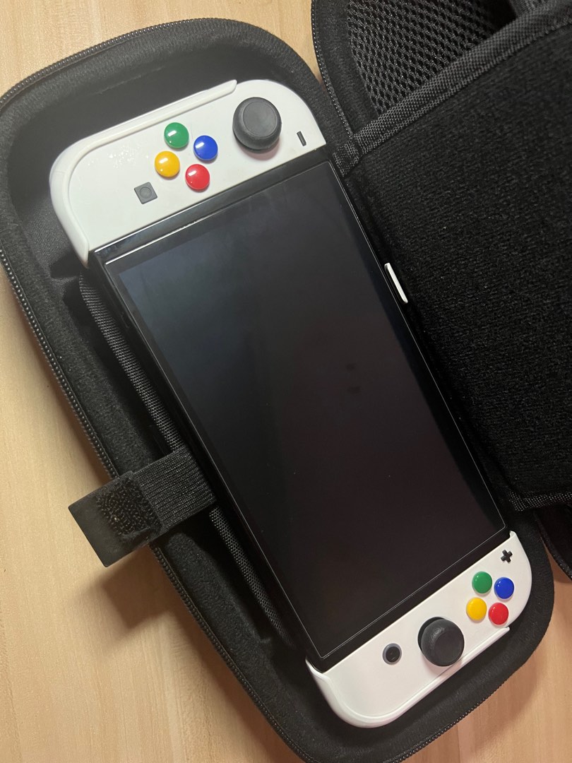 Nintendo Switch Oled Console With White Joycon Oled Model Video