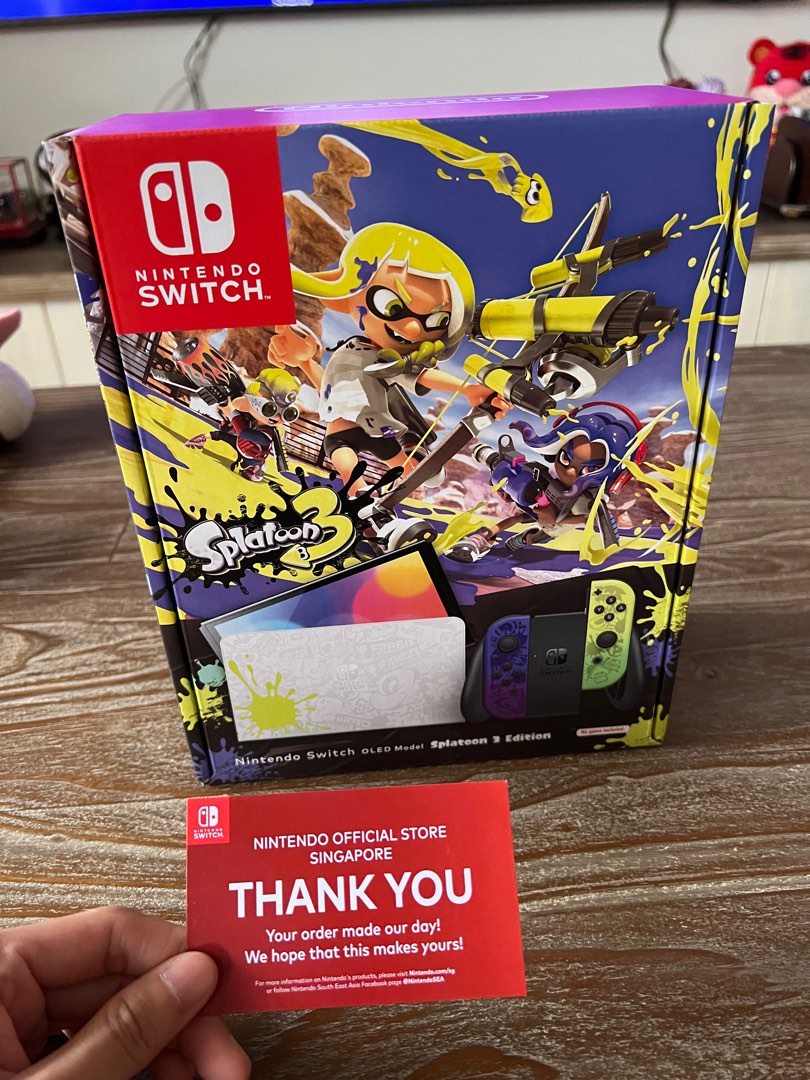 Nintendo Switch OLED Splatoon 3, Video Gaming, Video Game Consoles ...